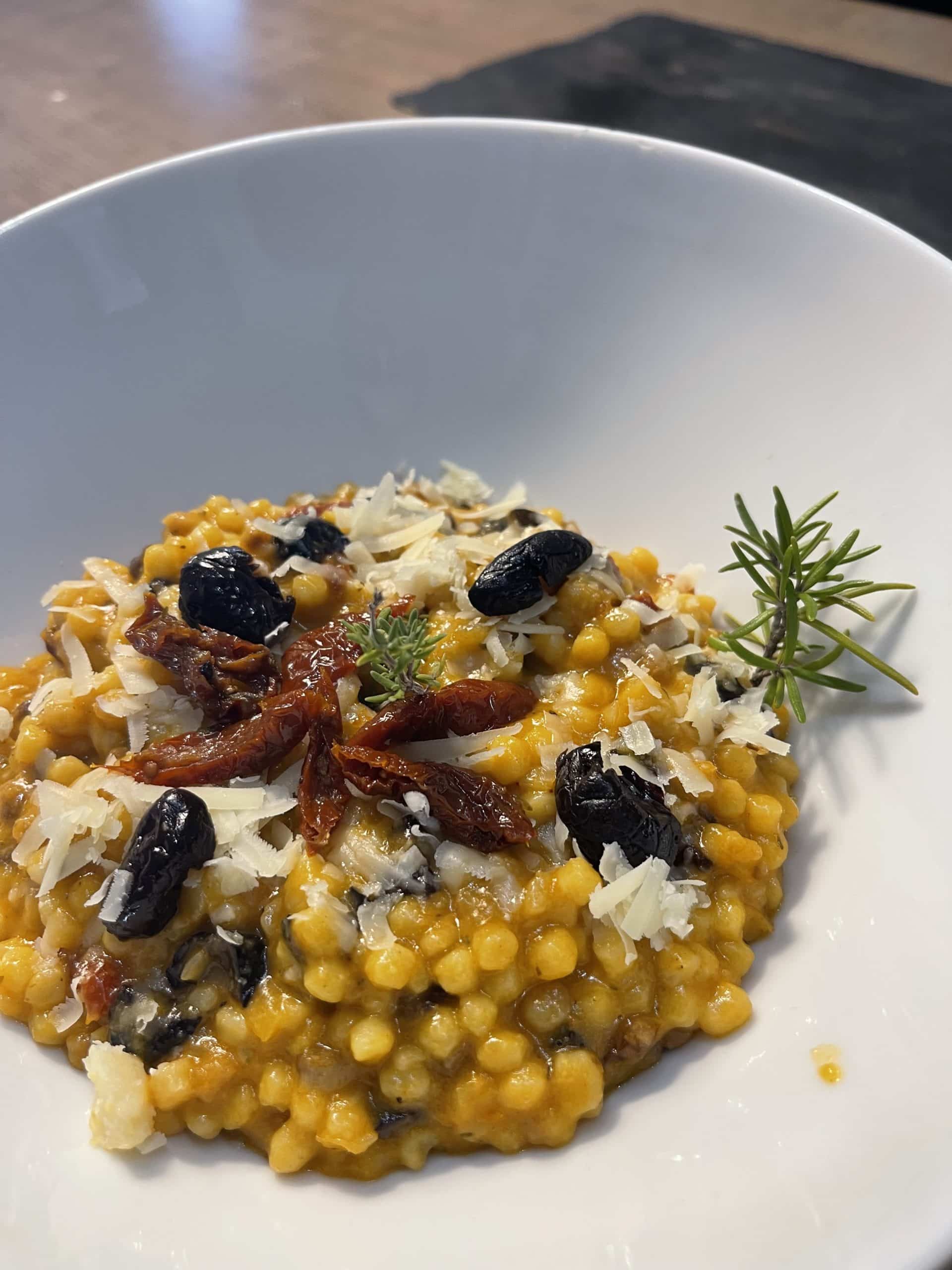 Recette • Crémeux de Fregola Sarda aux tomates confites
